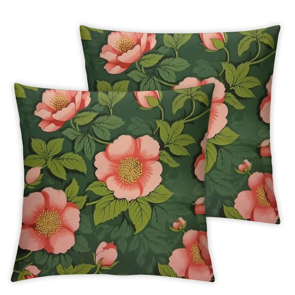 MLJA Pink Square Pillow Cover for Home Living Room Cushion Sofa Car ...