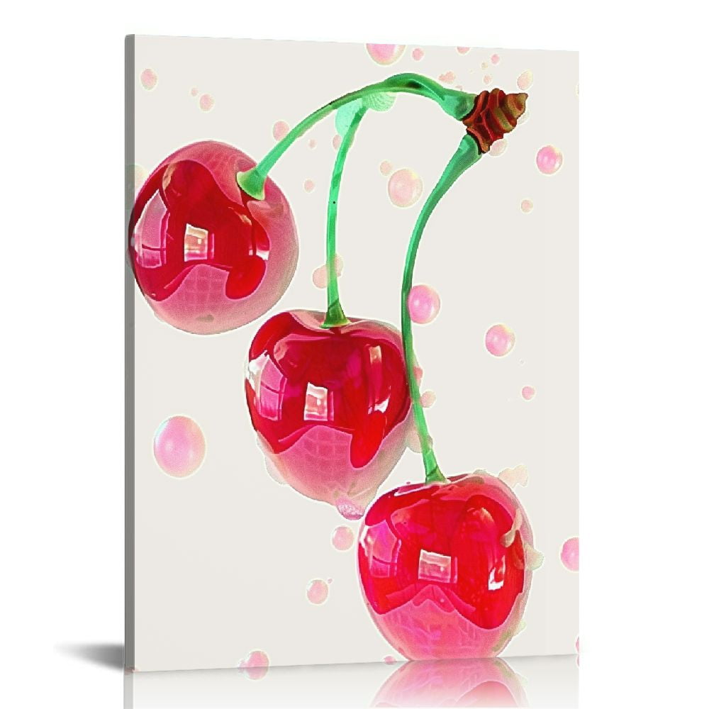 COMIO Pink Cute Balloon Dog Posters Retro Preppy Cherry Canvas Wall Art ...