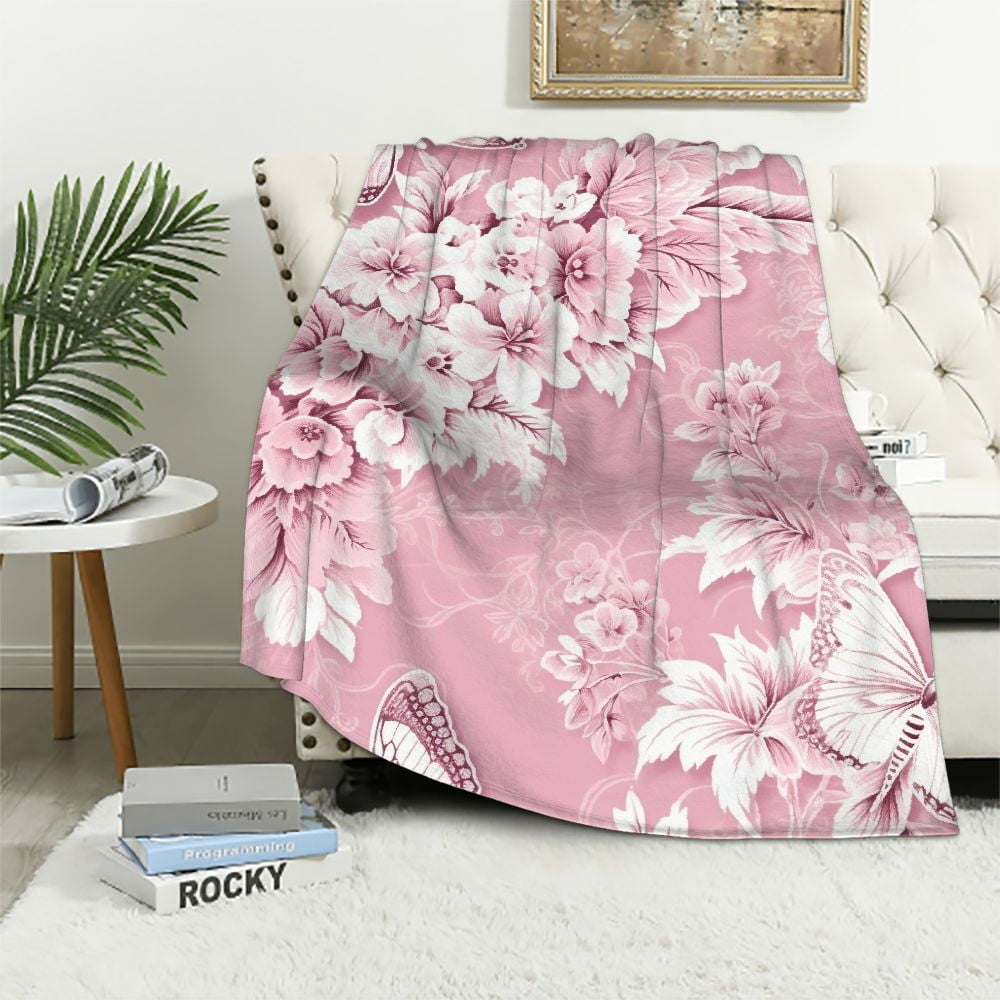 COMIO , Pink Flutter Butterfly Throw Blanket - Walmart.com COMIO , Pink Flutter Butterfly Throw Blanket - Walmart.com