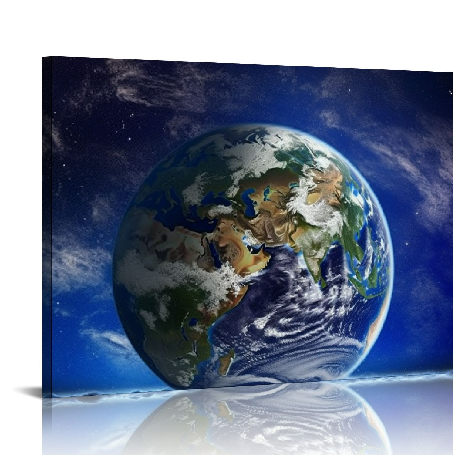 COMIO Planet Earth In Space Home decor Canvas Art Print Stretched Wall ...