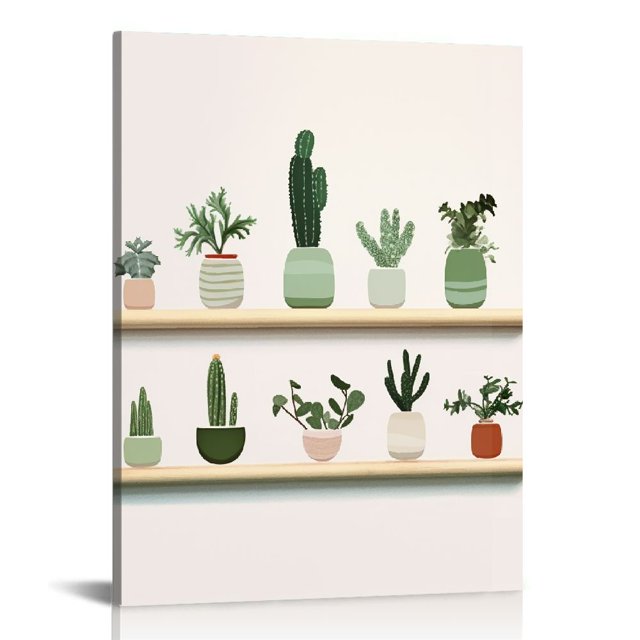COMIO Plant Pictures Wall Art Succulent Art Wall Decor Plant Prints ...