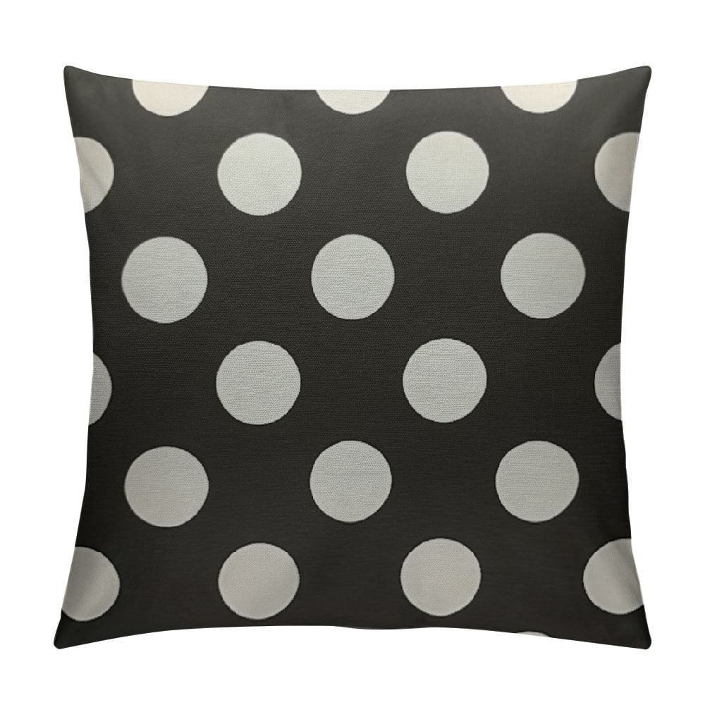COMIO Polka Dot Throw Pillow Cushion CoversVintage Black White Spot ...
