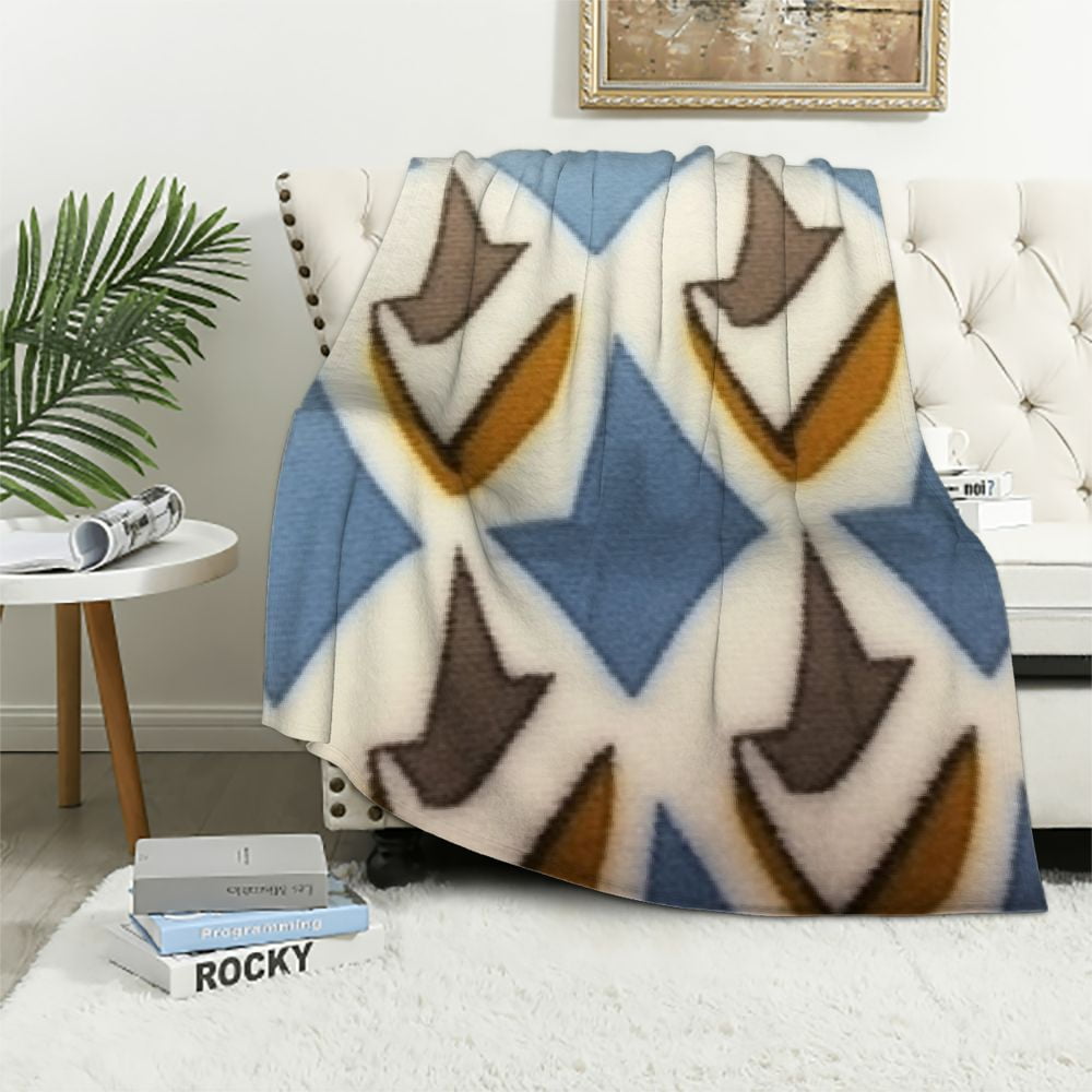 COMIO Portable Travel Blanket Airplane Compact Throw Blanket Cozy Soft ...