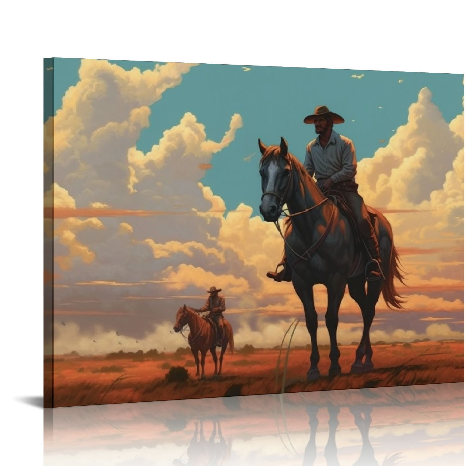 COMIO Posters for Room Aesthetic Western Cowboy Painting Art Posters ...