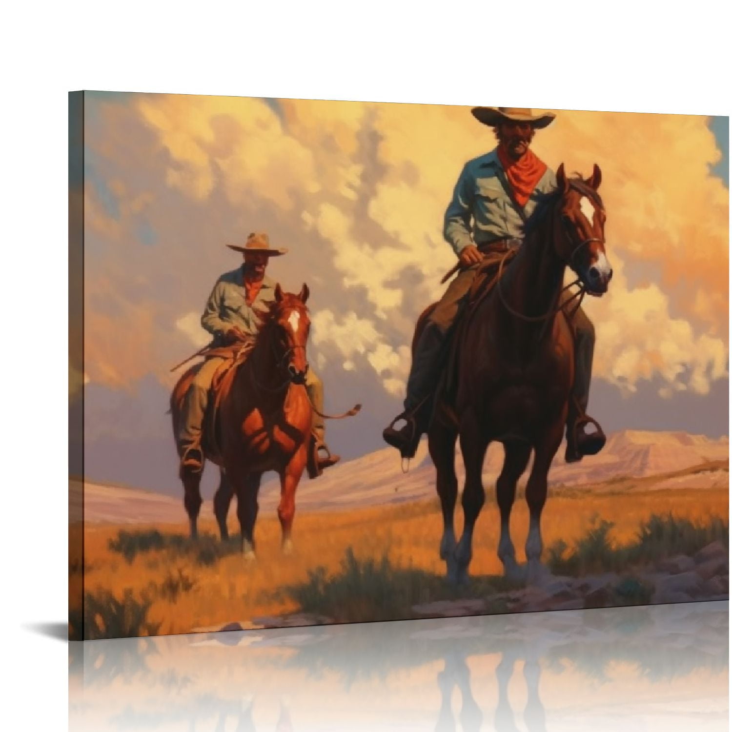 COMIO Posters for Room Aesthetic Western Cowboy Painting Art Posters ...
