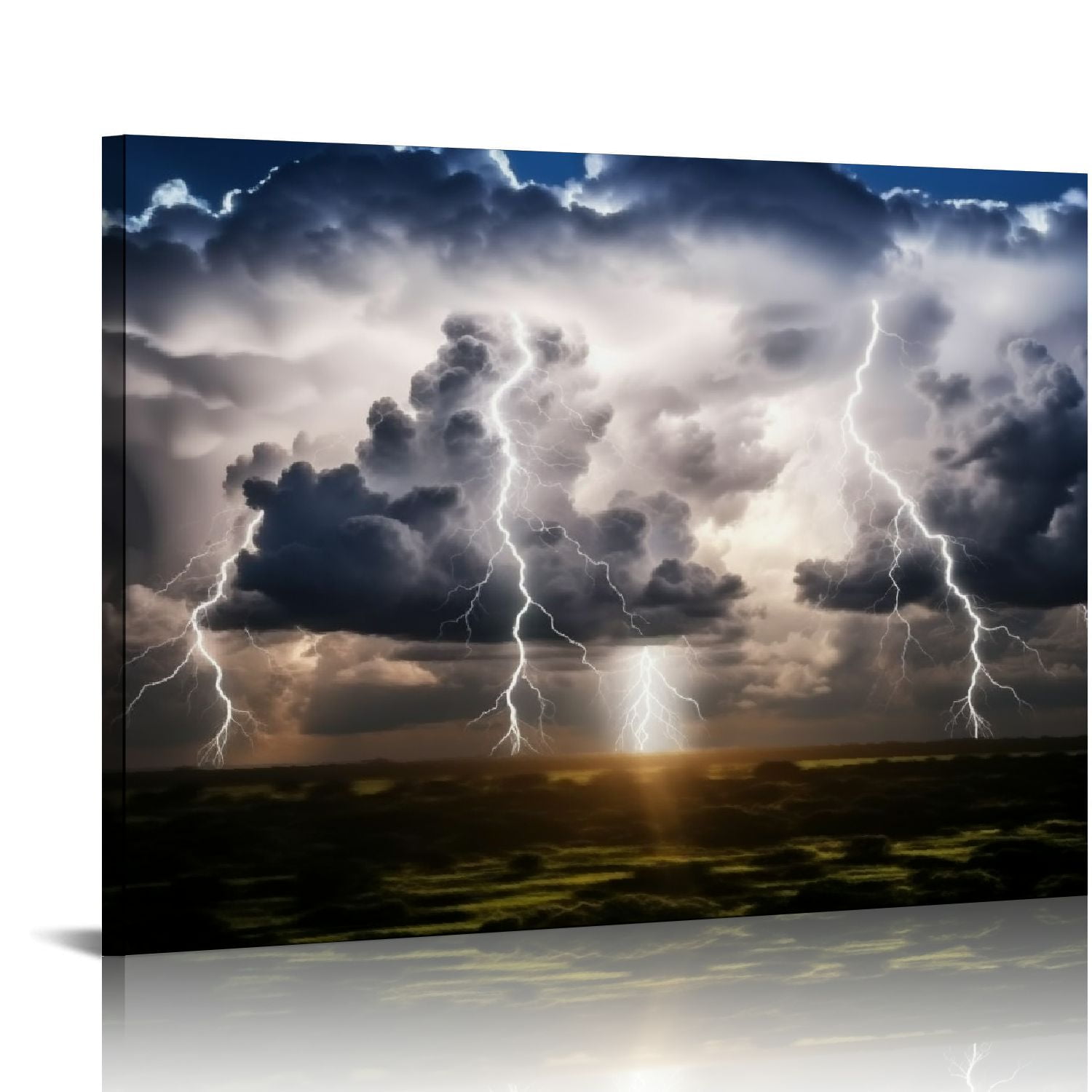 COMIO Powerful Thunderstorm Storm Lightning Extreme Weather Poster ...