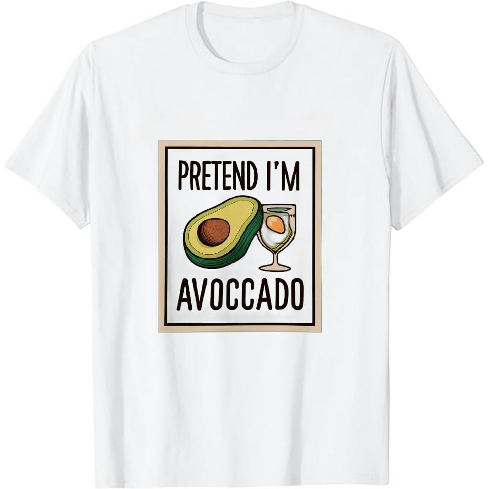 COMIO Pretend I'm an avocado funny lazy easy DIY halloween costume T ...