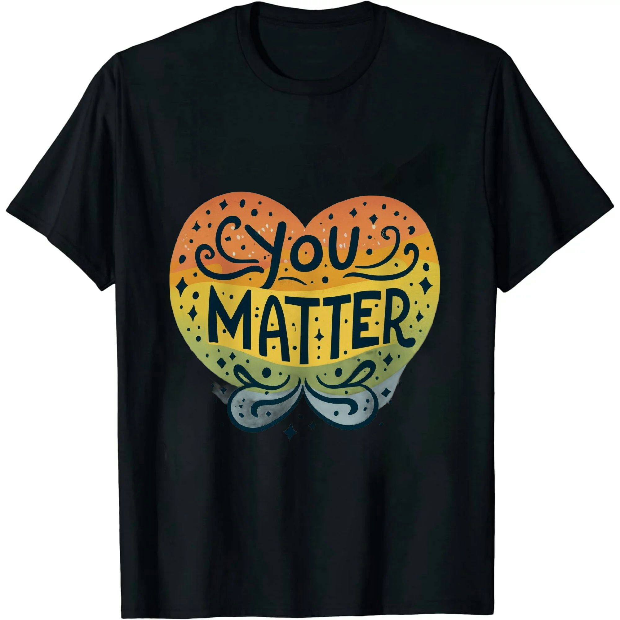 COMIO Pretty YOU MATTER Rainbow Positive Message Teachers Kids T-Shirt ...