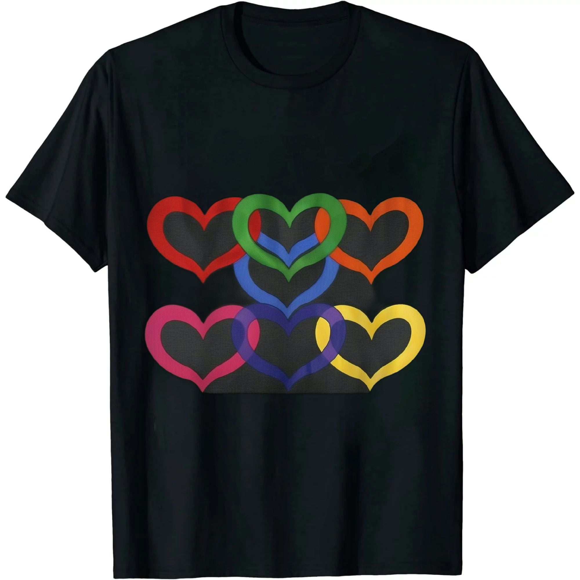 COMIO Pride Shirt Women Rainbow Graphic Tee Love Love Print T-Shirt ...
