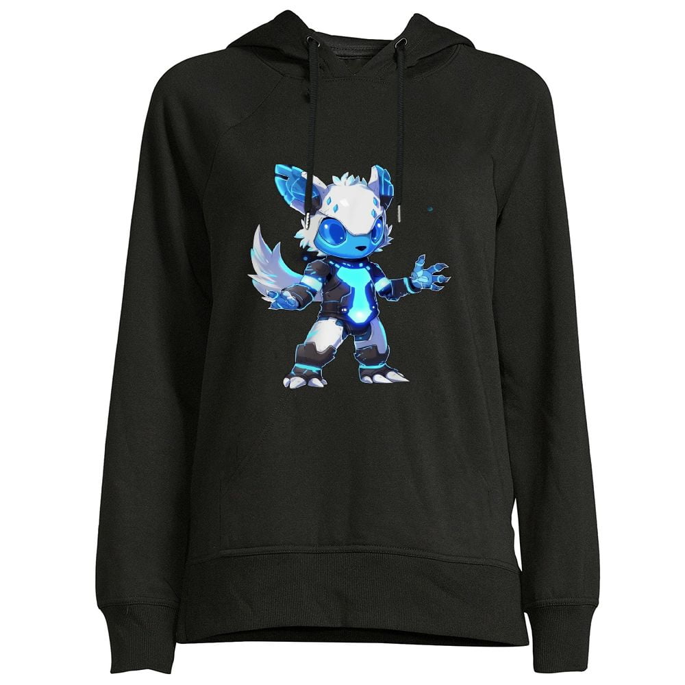 COMIO Protogen Fursuit Furry Fursona waving hello blue tie dye Pullover ...