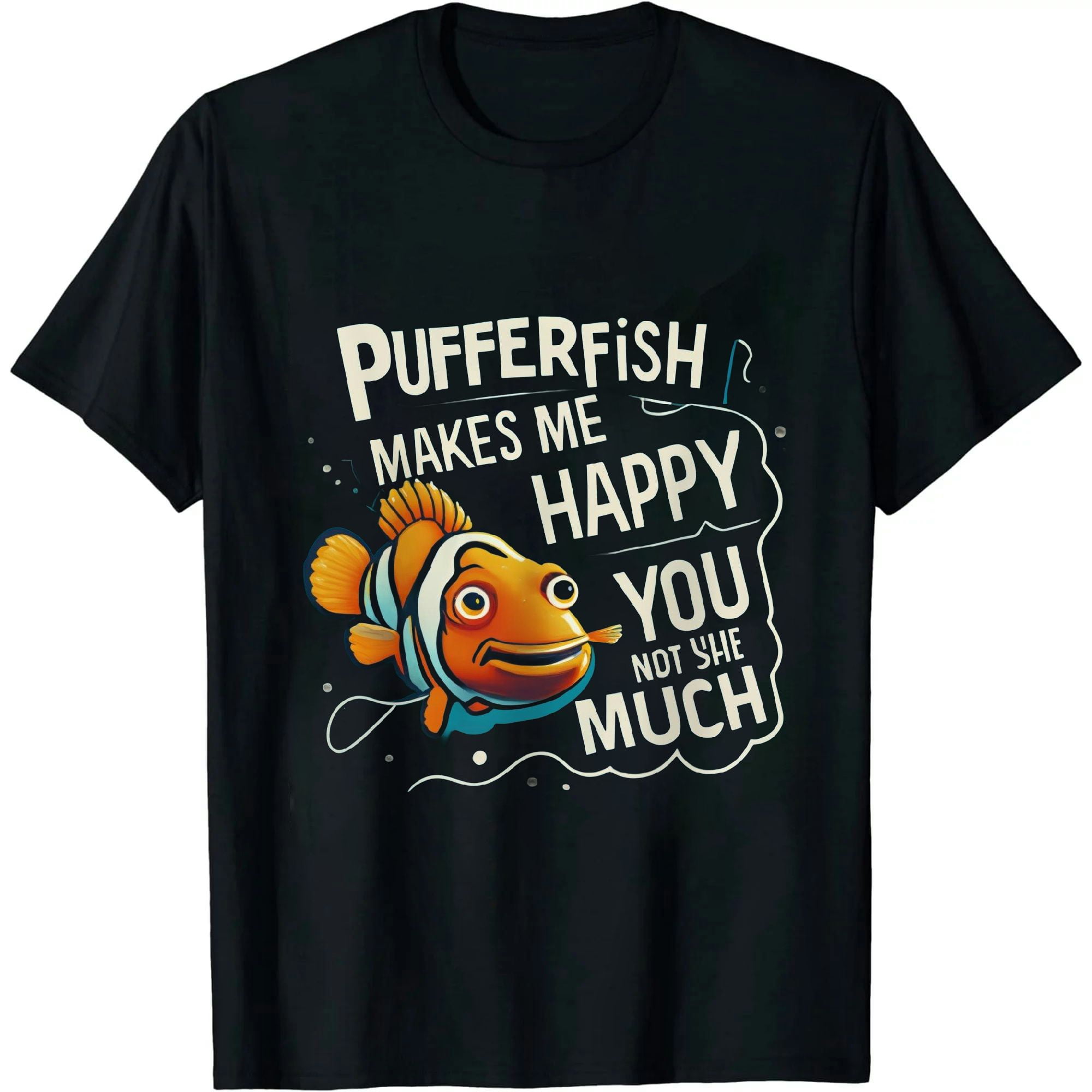 COMIO Pufferfish Blowfish Balloonfish Puffer Fish T-Shirt - Walmart.com