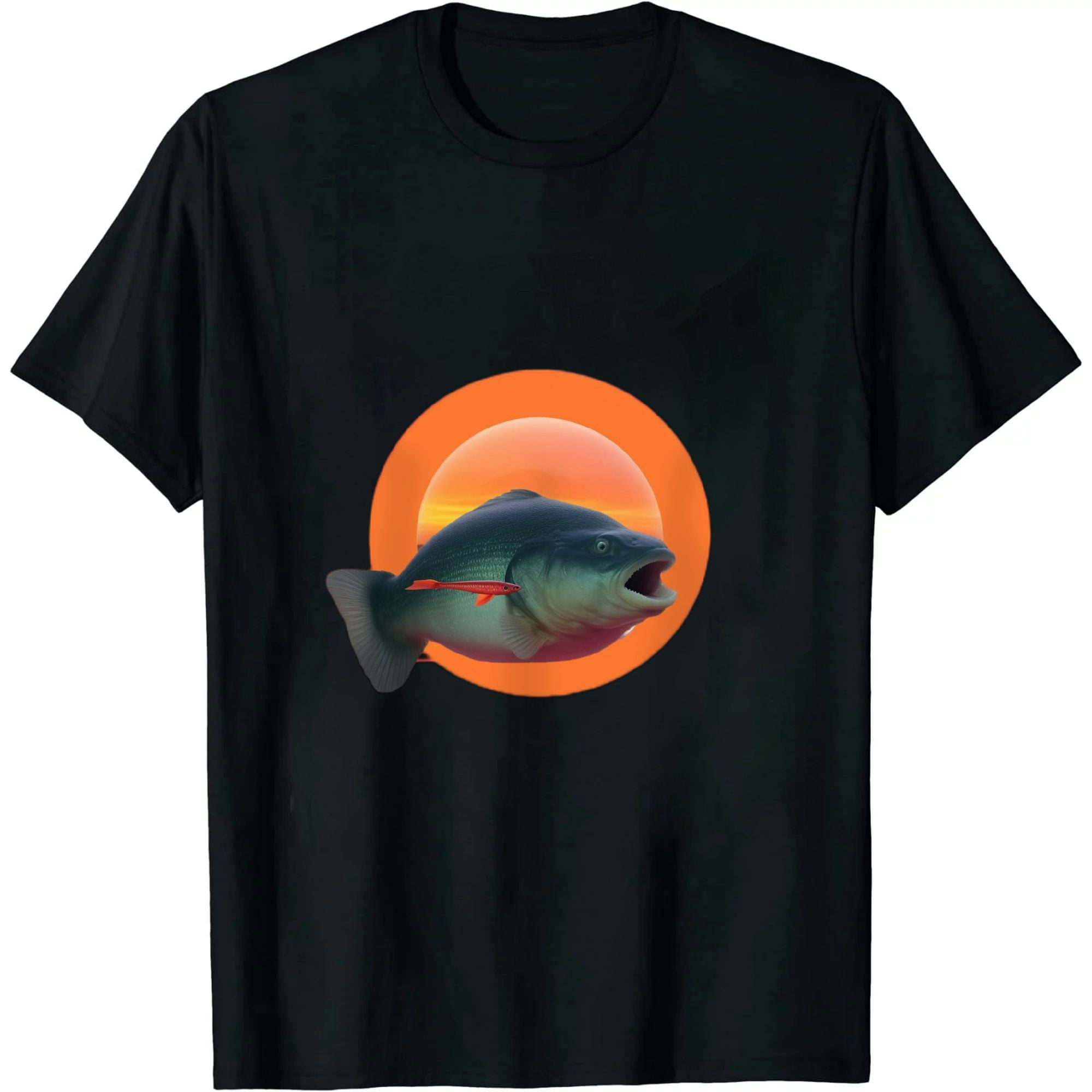 COMIO Pufferfish Meme Eating a Carrot Funny Fish T-Shirt - Walmart.com