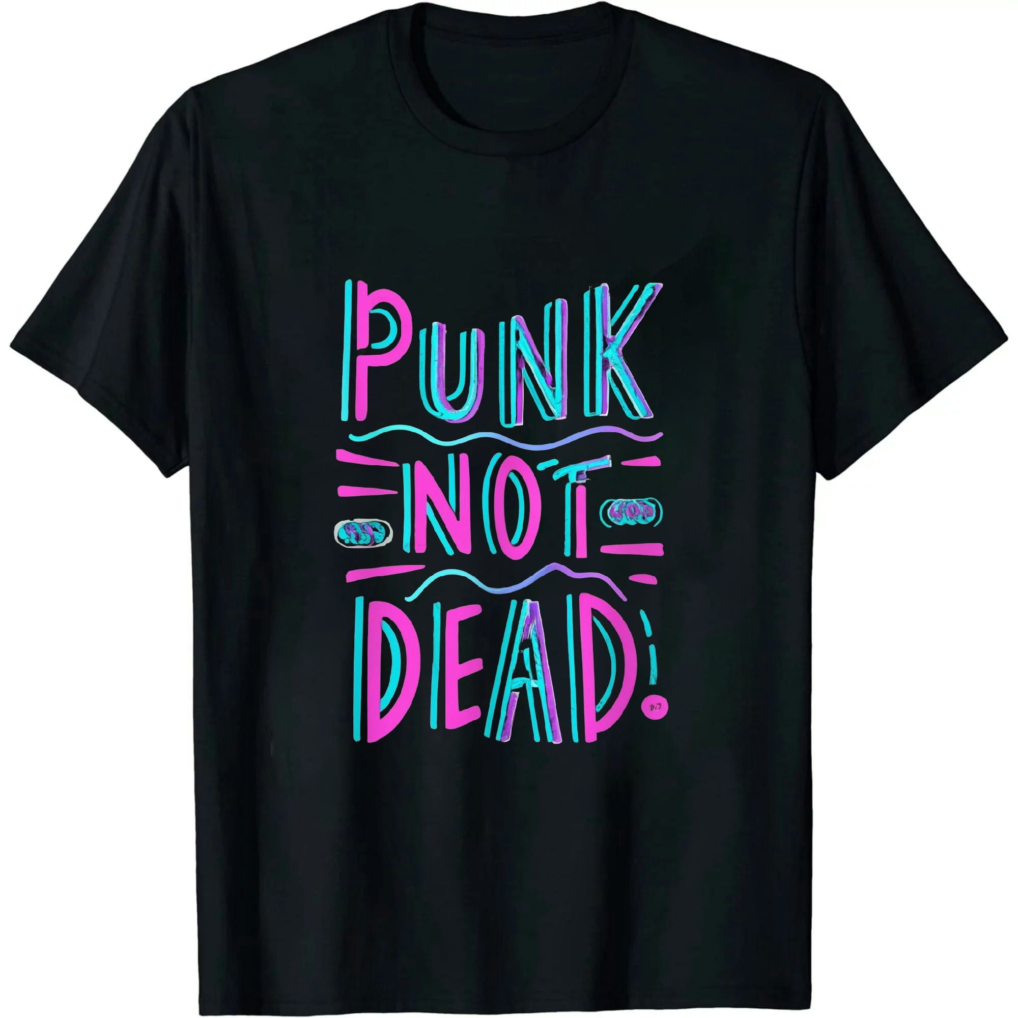 COMIO Punk's not dead - Skull for punk rock punker T-Shirt - Walmart.com