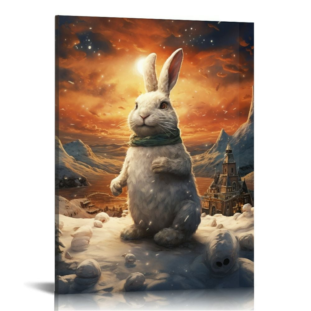COMIO Rabbit Once Upon A Time Vertical Plaque Poster Rabbits Plaque ...