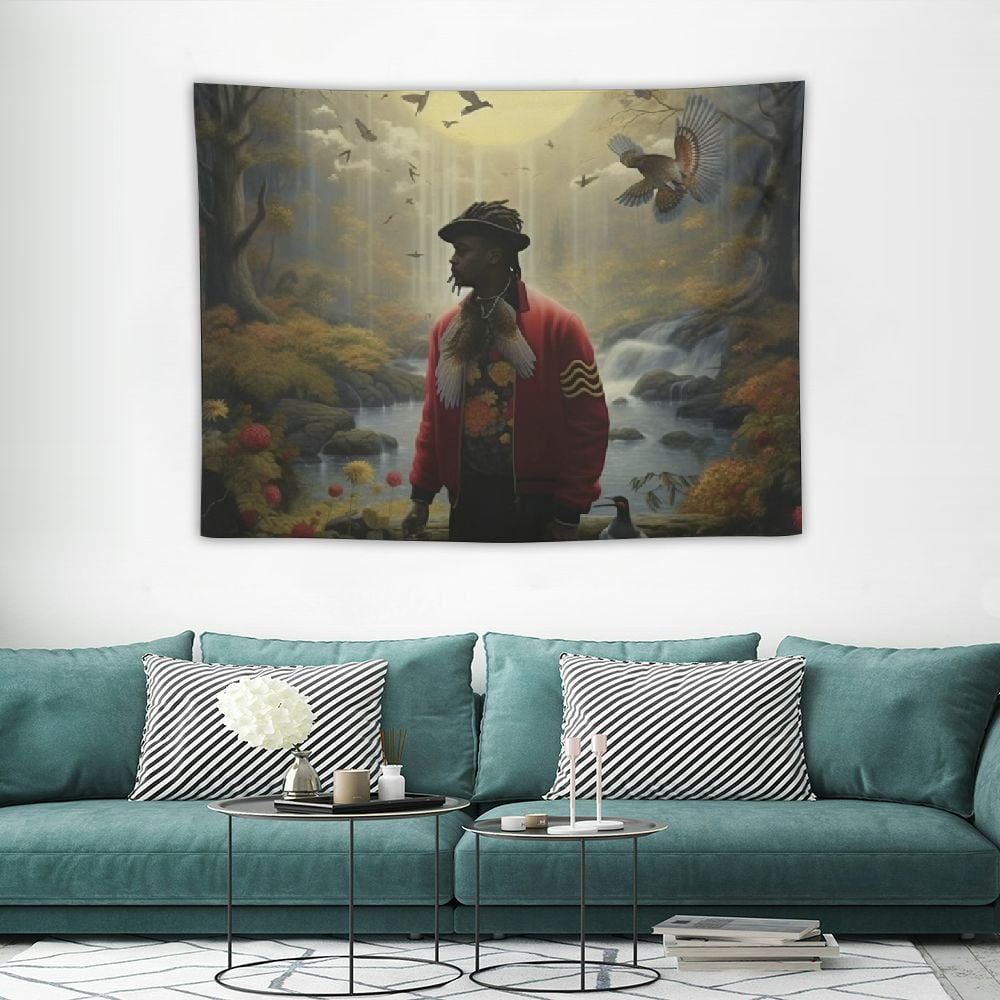 COMIO Rapper Singer Tapestry For Bedroom Chief Home Decor Music Wall ...