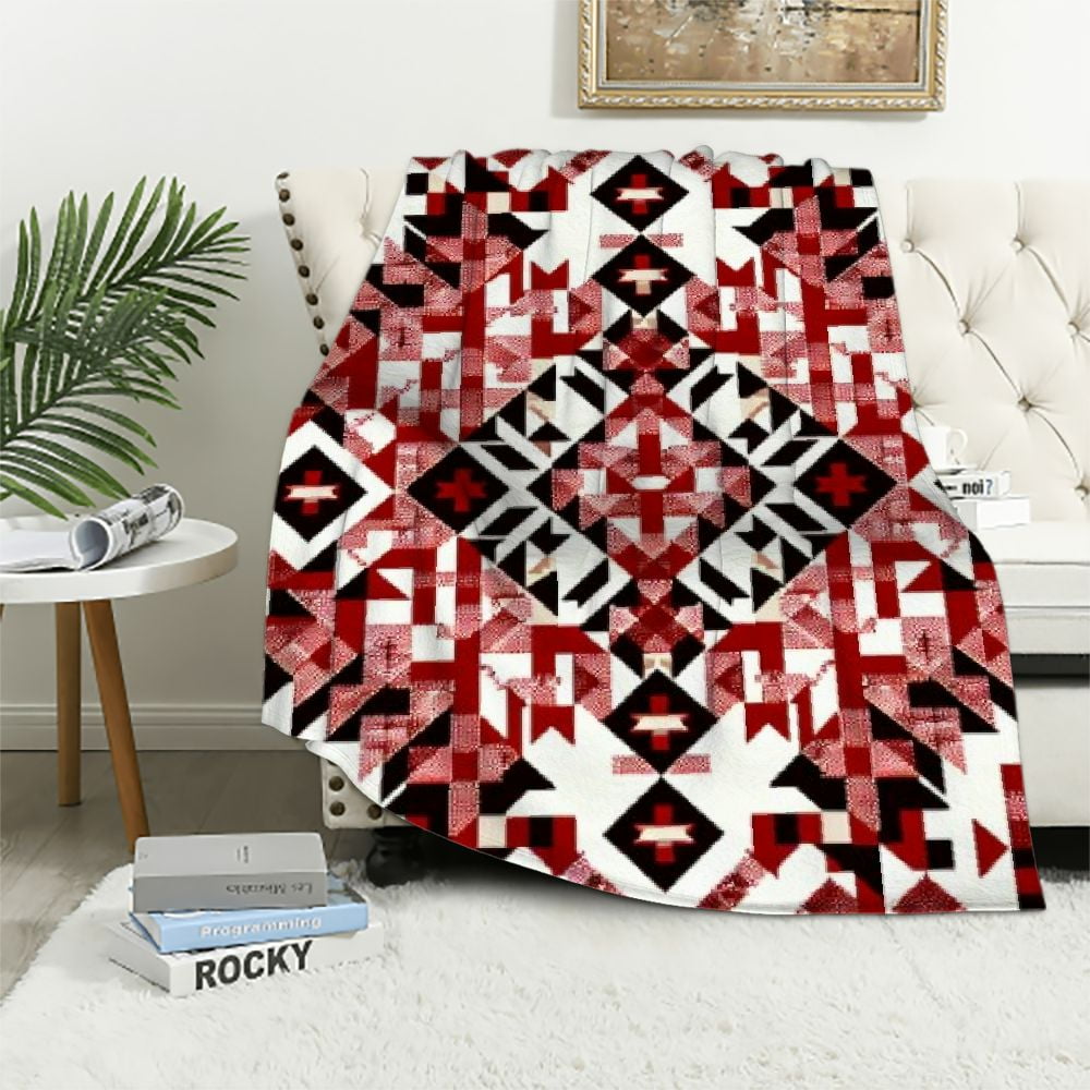 COMIO Red Checkered Throw Blankets, Buffalo Plaid Throw Blanket Ultra ...