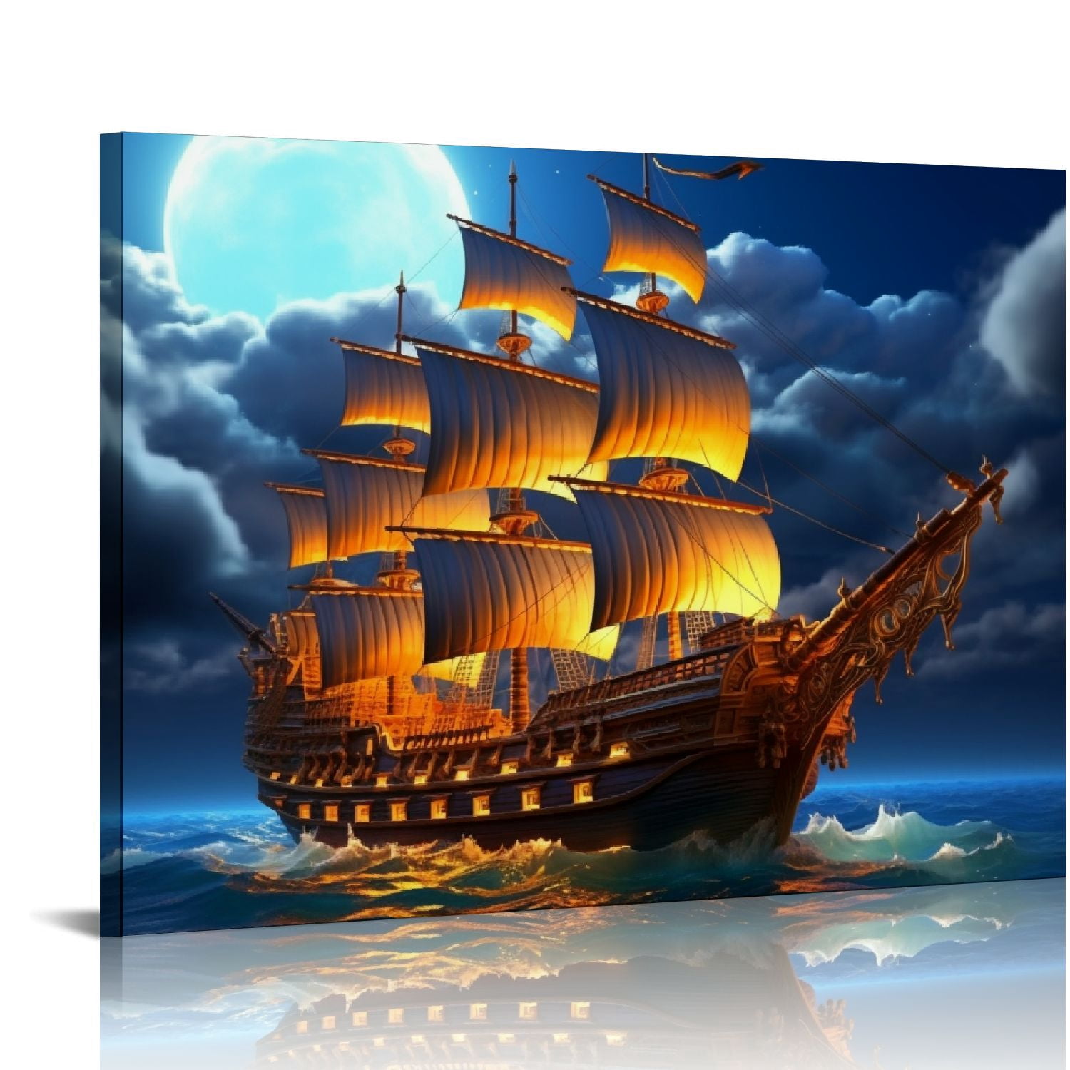 COMIO Reproduction Canvas Prints Photo Paintings Steampunk Style Bronze ...