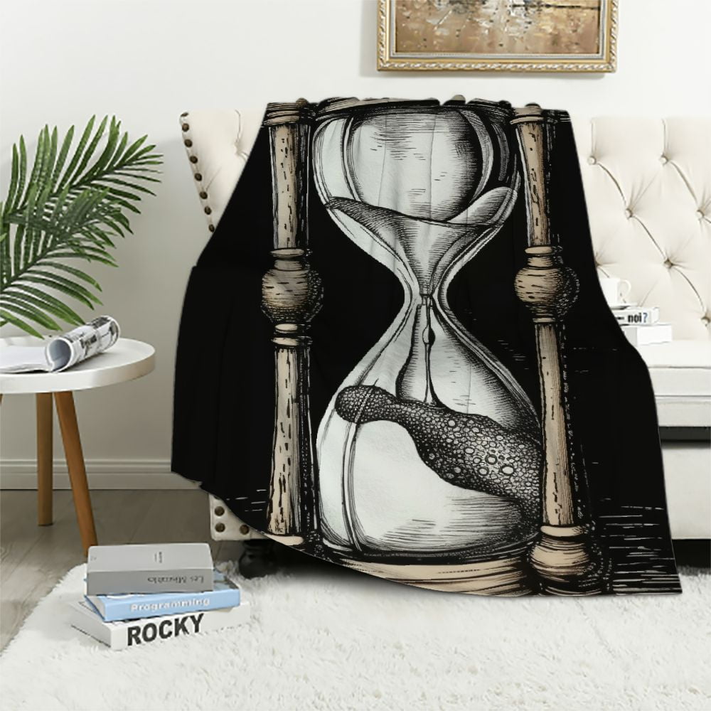 COMIO Retro Blanket Board Flow Measurement Sand Glass Clock Engraving ...