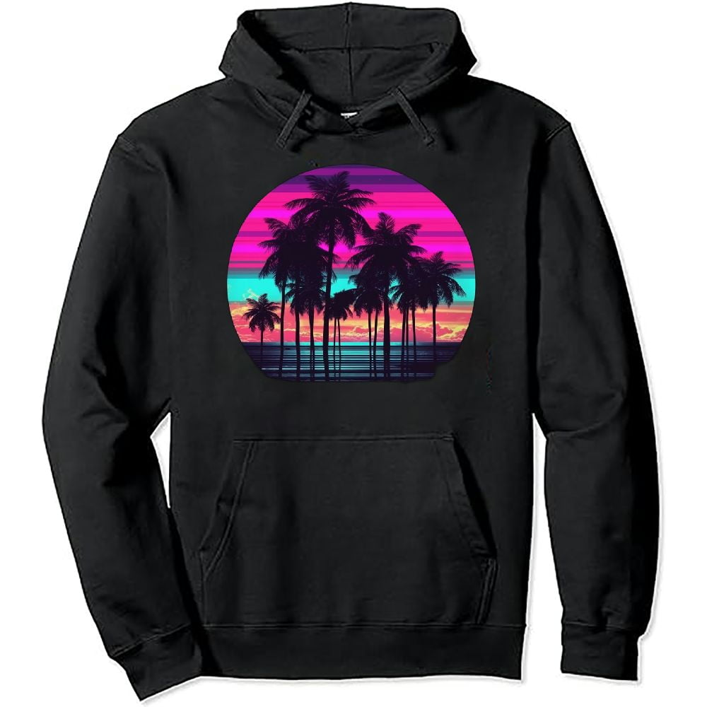 COMIO Retro Eighties 80s & 90s Beach Style design with palm trees ...