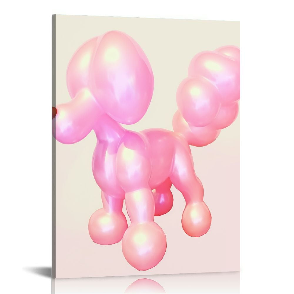 COMIO Retro Euphoria Wall Art,Holographic Dog Balloon Poster Funky ...