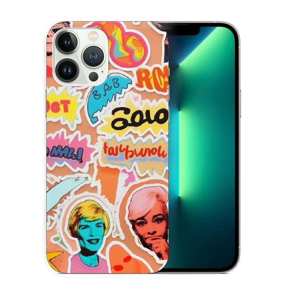 COMIO Retro Good Vibes Smile Face Butterfly Pattern Collage Case ...