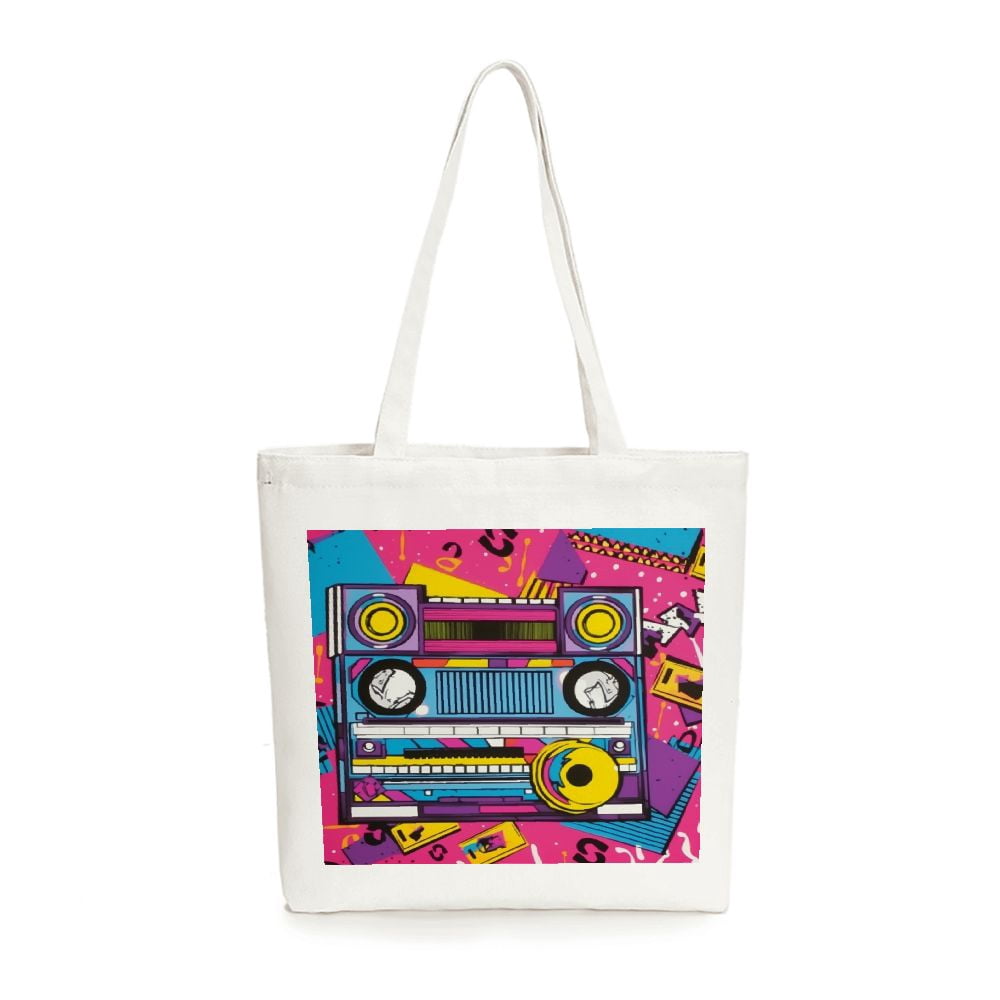 COMIO Retro Memphis Style 80s 90s Sling Bag Funny Retro 80s 90s Tote ...