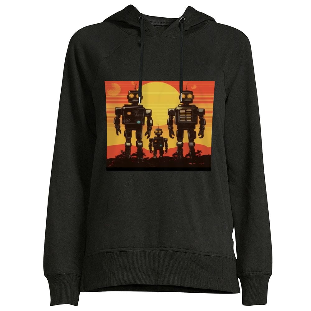 COMIO Retro Robot Vintage Automaton Pullover Hoodie - Walmart.com