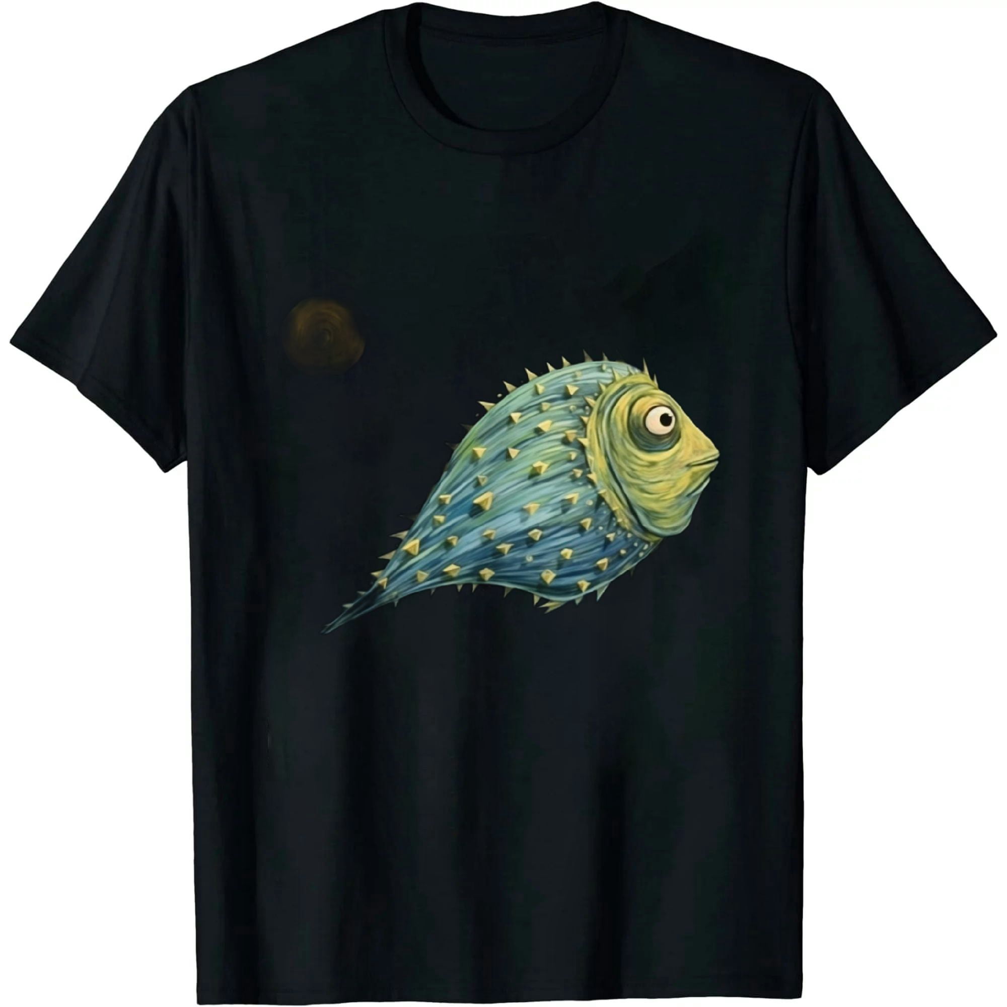 COMIO Retro Vintage Style Puffer Fish T-Shirt - Walmart.com