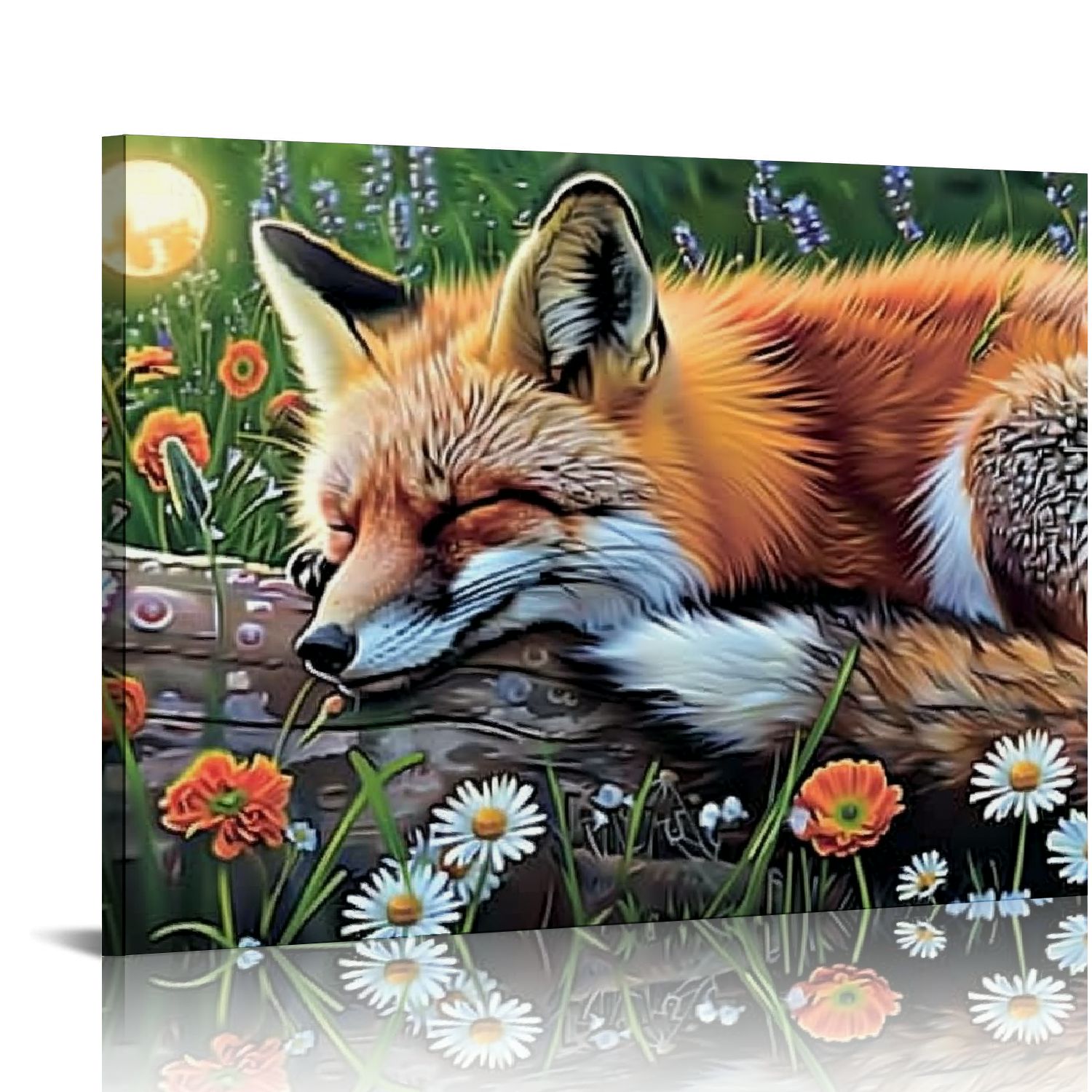 COMIO Retro fox animal poster wall decoration gift bathroom restaurant ...