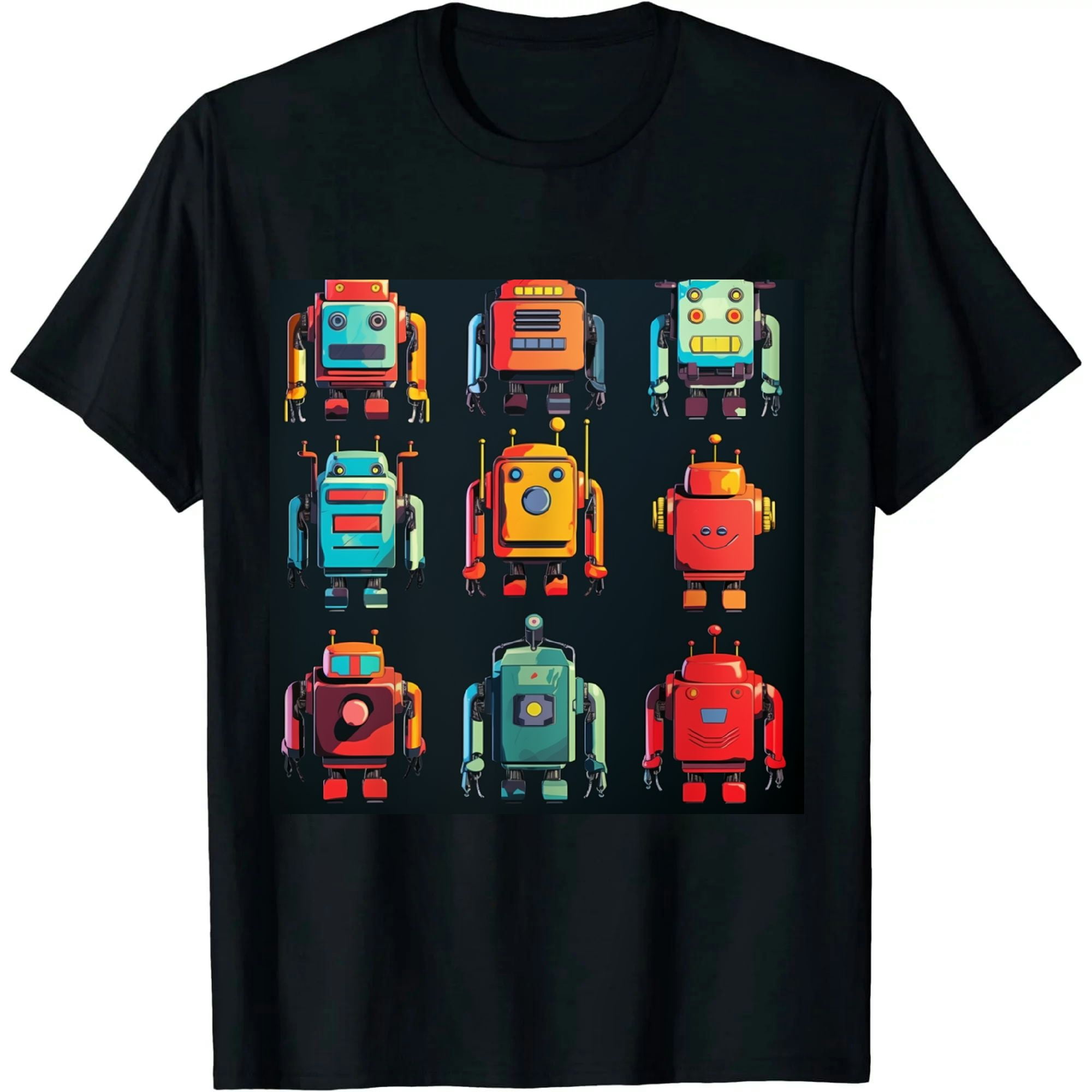 COMIO Robot Shirt Funny Robot Technology Tee - Walmart.com