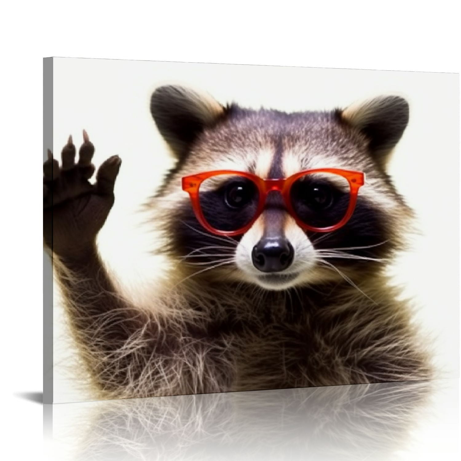 COMIO Rocker Raccoon Poster Prints - Set 16x20in Funny Guitar Music ...