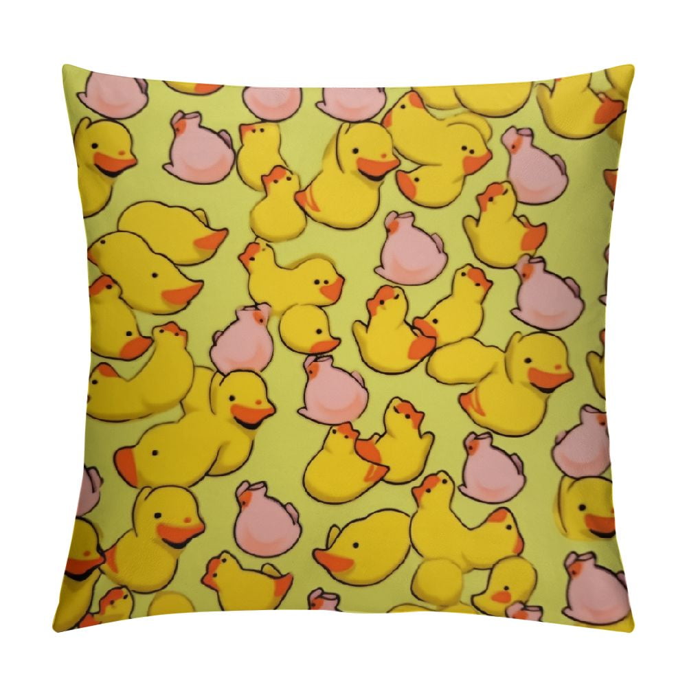 COMIO Rubber Duck Yellow Body Pillow Cover Super Soft Body Pillow ...