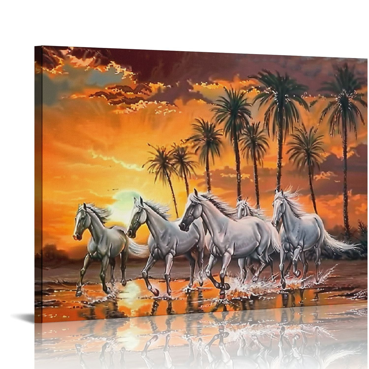 COMIO Running Wild Horses Art Animal Wall Art Running Horses Wall ...