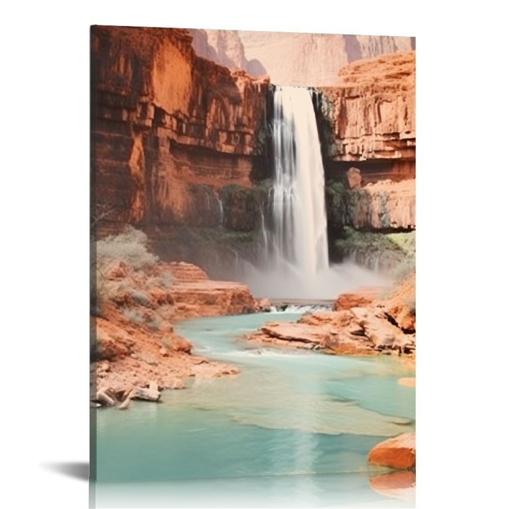 MLJA Rustic Farmhouse Bathroom Poster Boho Western Decor Fall Southern ...