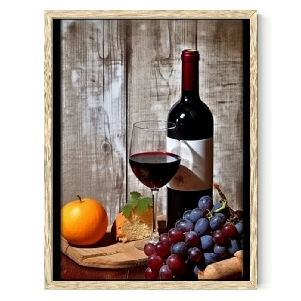 COMIO Rustic Kitchen Wall Art Wine Decor Board Background Contemporary ...