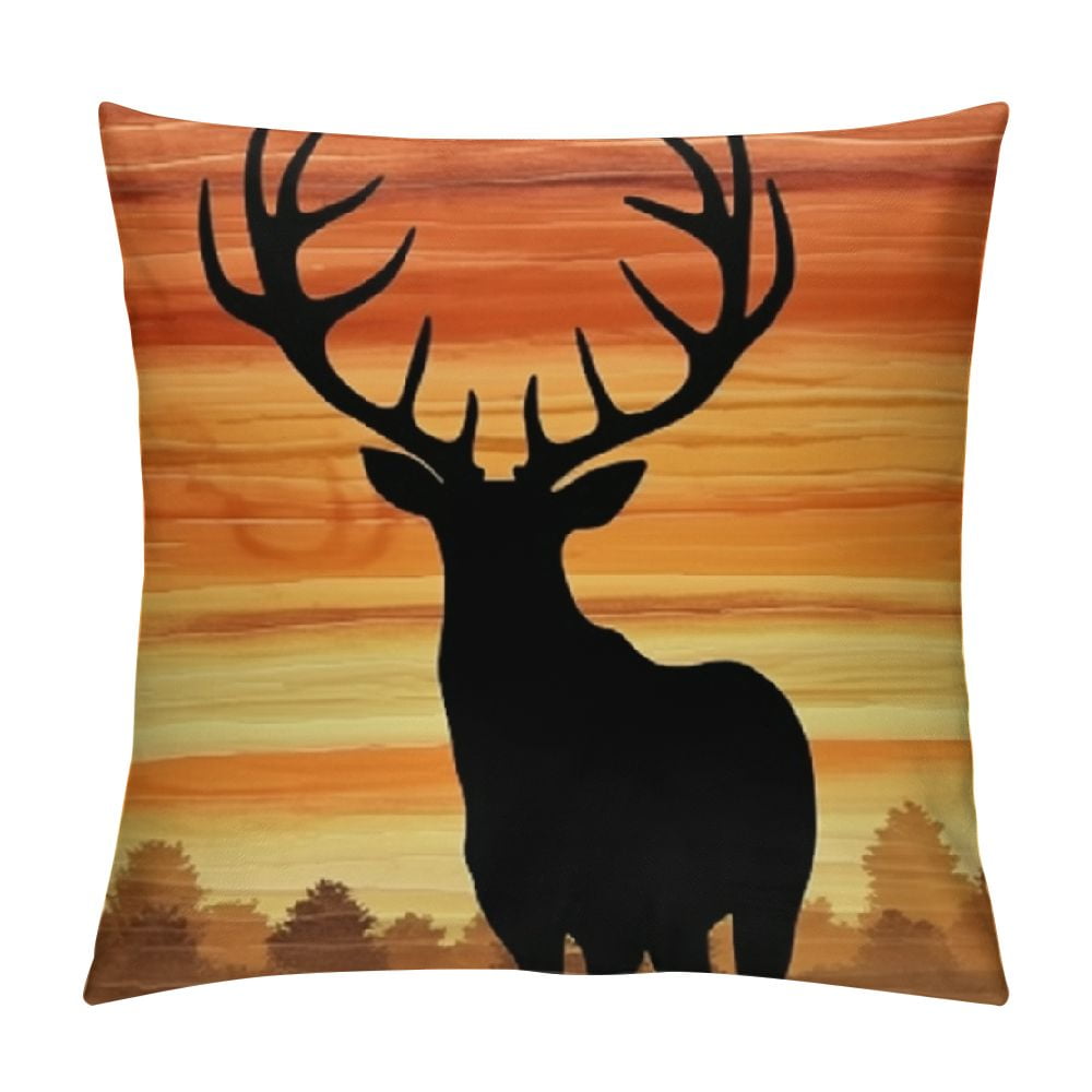 COMIO Rustic Wildlife Cabin Decor Pillow Covers,Cabin Decor,Log Cabin ...