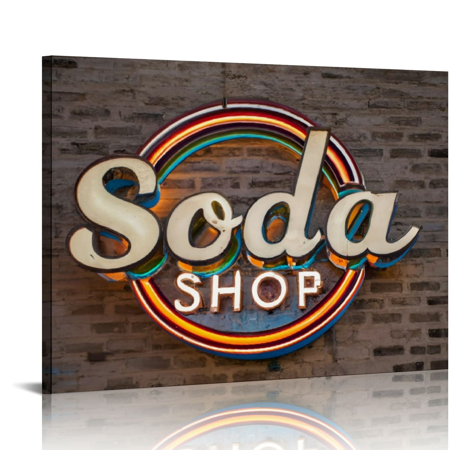 COMIO SODA SHOP Sign Farmhouse Signs Wall Decor Art Country Decorations ...