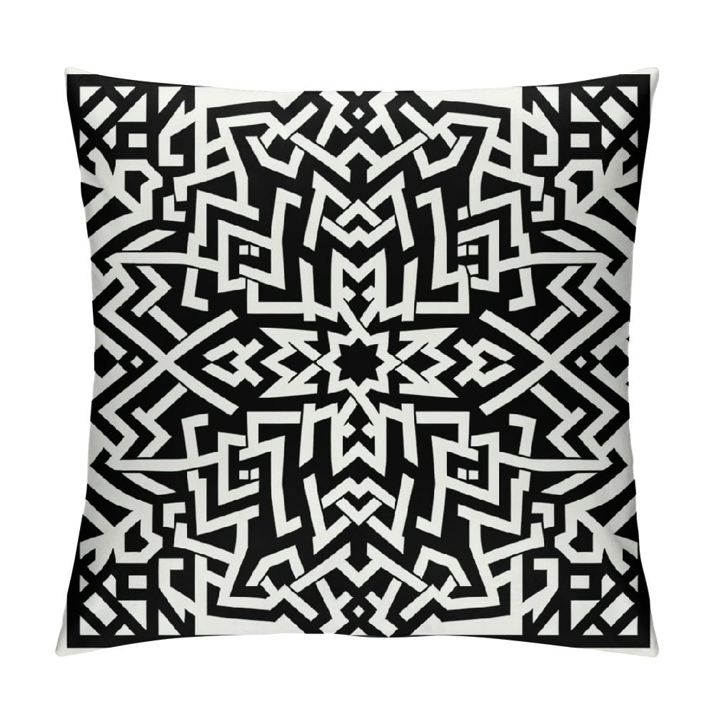 COMIO Sacred Geometry Pillow Cover, Luxury Throw Pillows for Sofa and ...