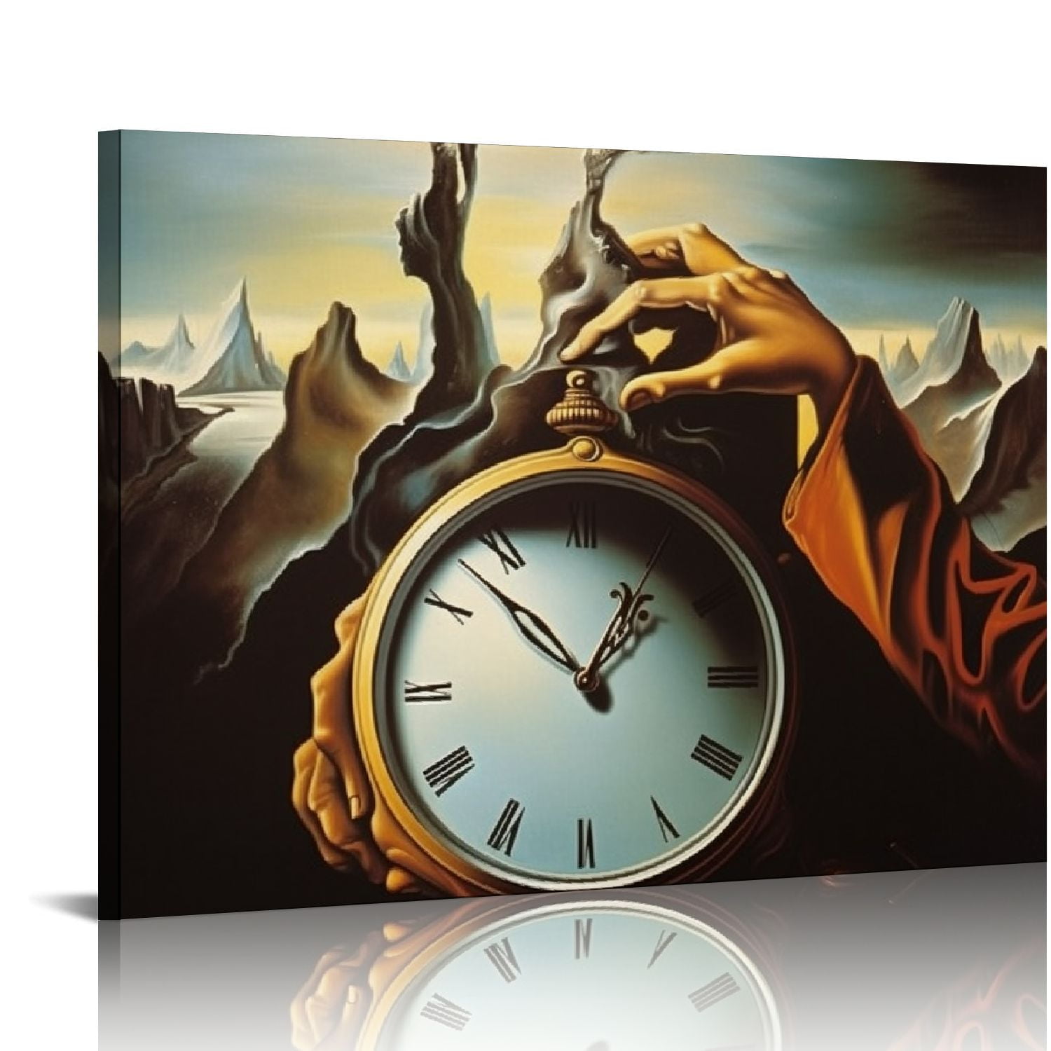 COMIO Salvador Dali Wall Art Dalí Melting Clock Surrealist Framed ...