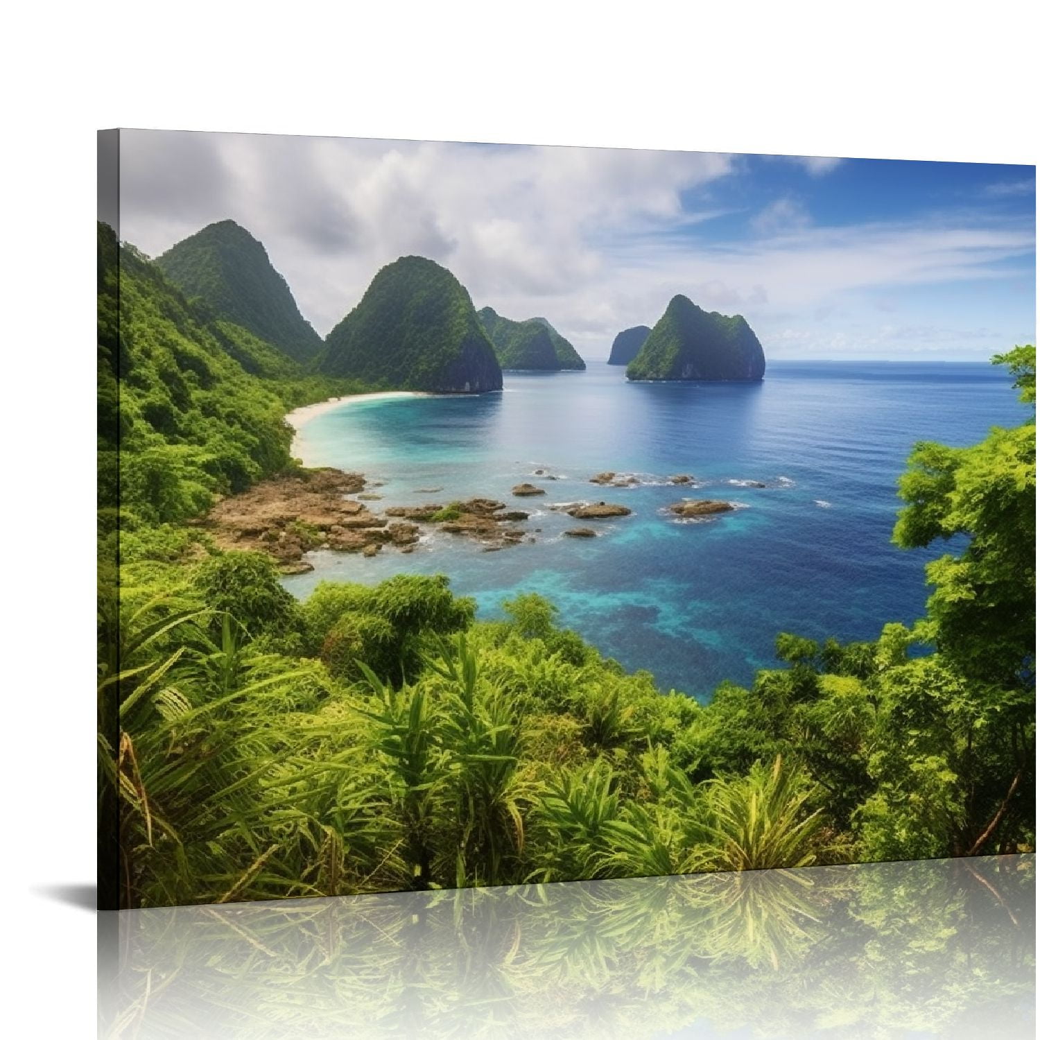 COMIO Samoa Canvas Prints Mountain Wall Art National Park Sea Pictures ...