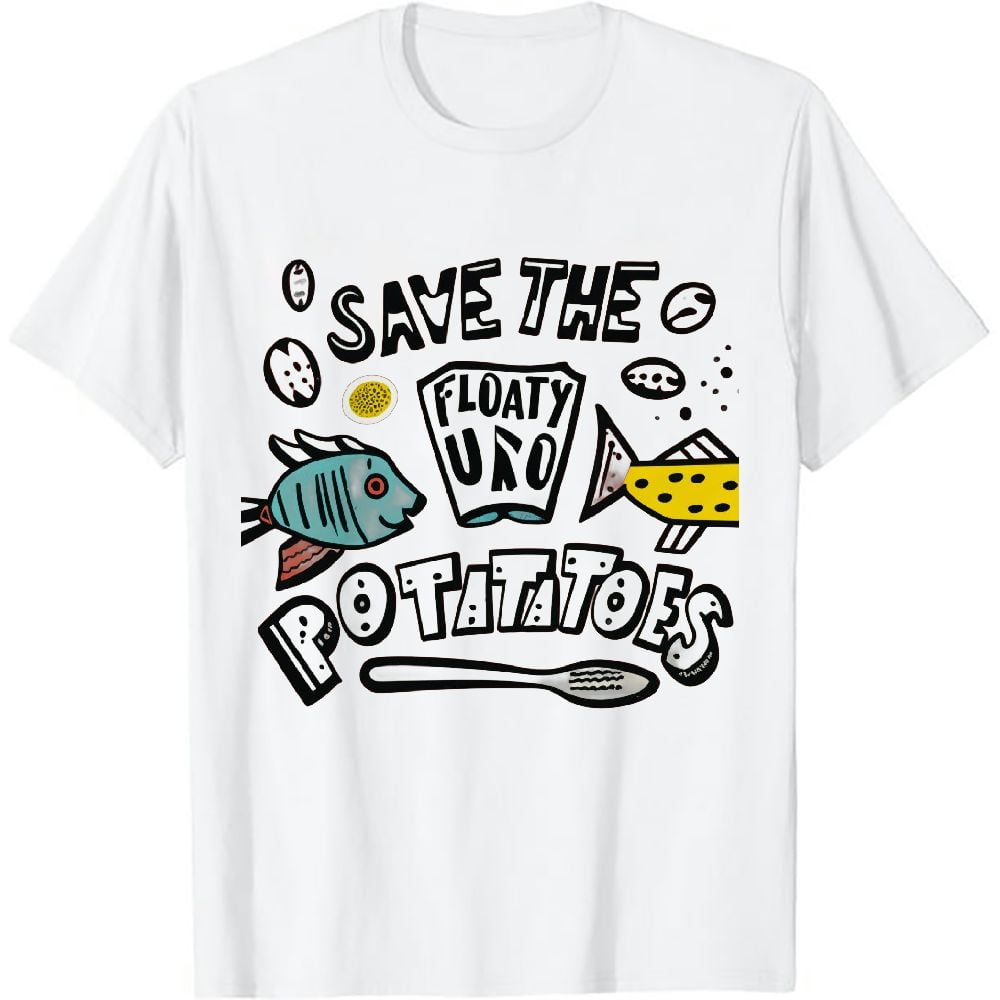 COMIO Save The Floaty Potatoes Chubby Mermaid T-Shirt - Walmart.com