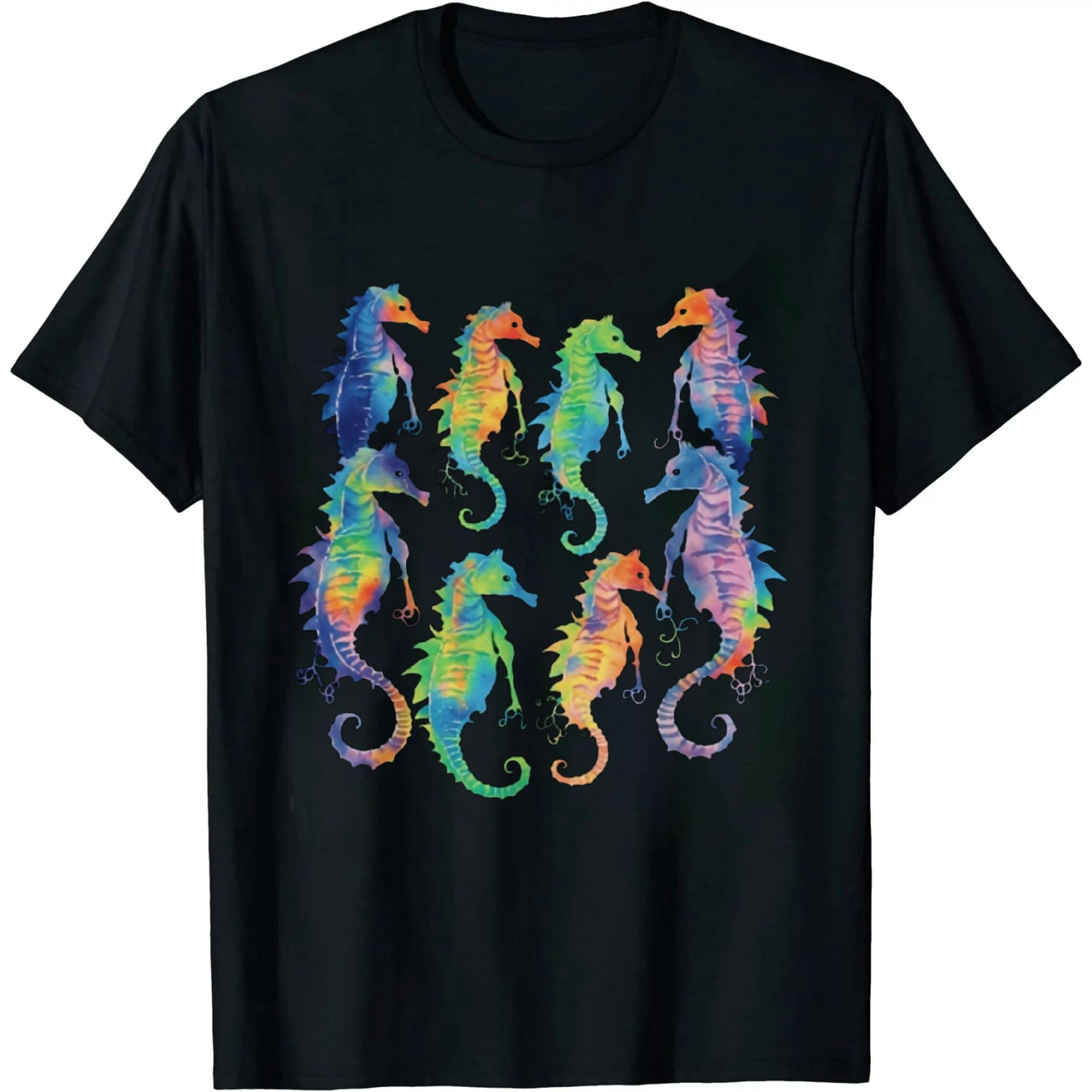 COMIO Sea Fish Underwater Aquarium Ocean Biology Tie Dye Seahorse T ...