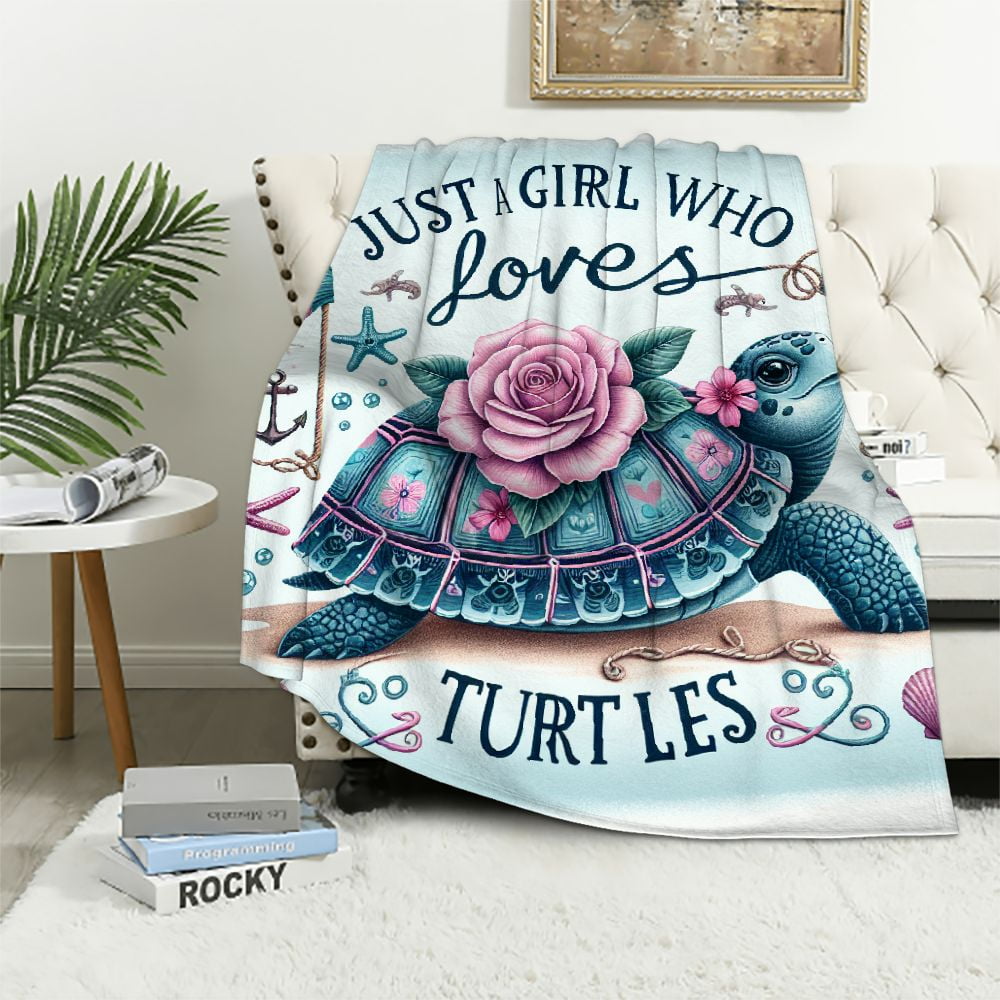 COMIO Sea Turtle Blanket Gifts for Women Men Adults Who Loves Turtles ...