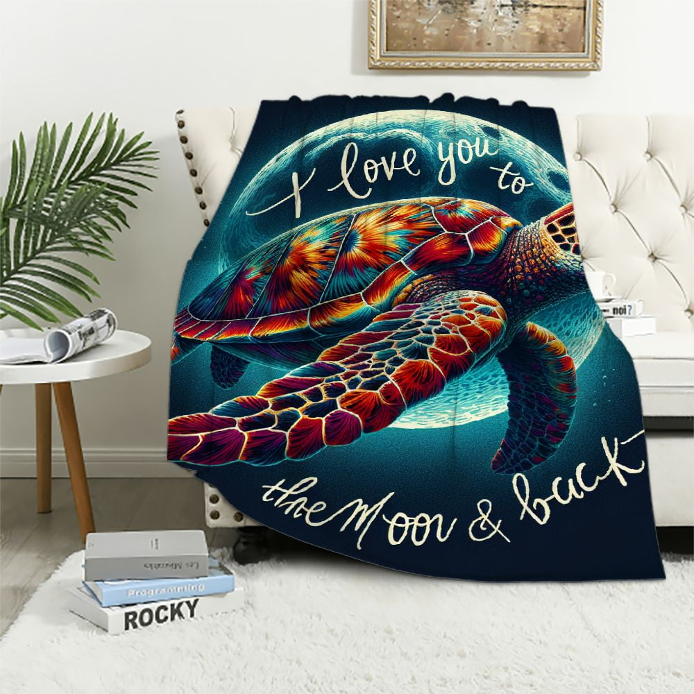YANMS Sea Turtle Blanket Decor Inspirational Throw Blanket Gifts for ...