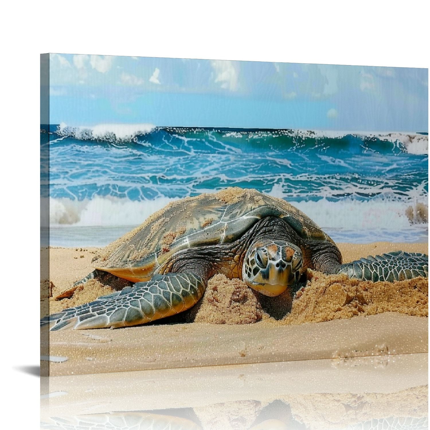 COMIO Sea Turtle Pictures Wall Decor Canvas Wall Art For Living Room ...