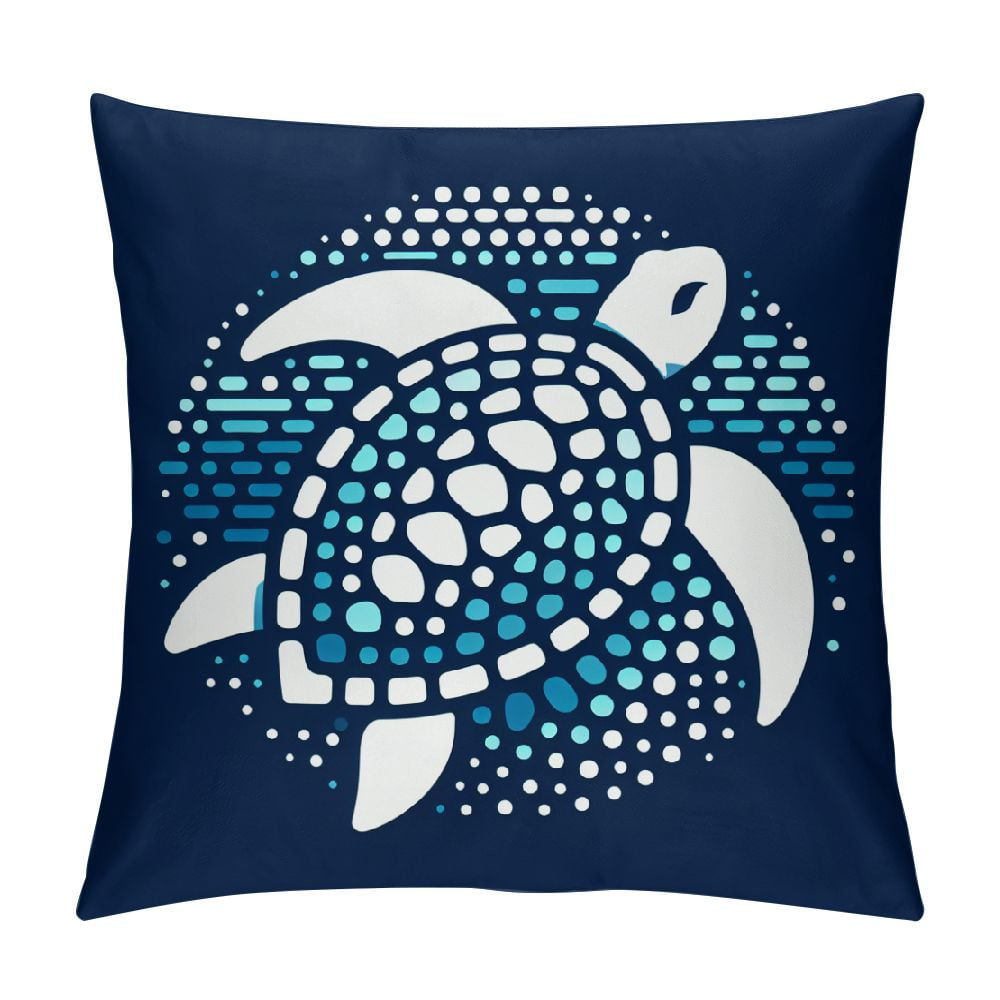 COMIO Sea Turtle Pillow Covers Beach Ocean Themed Decorative Pillow ...