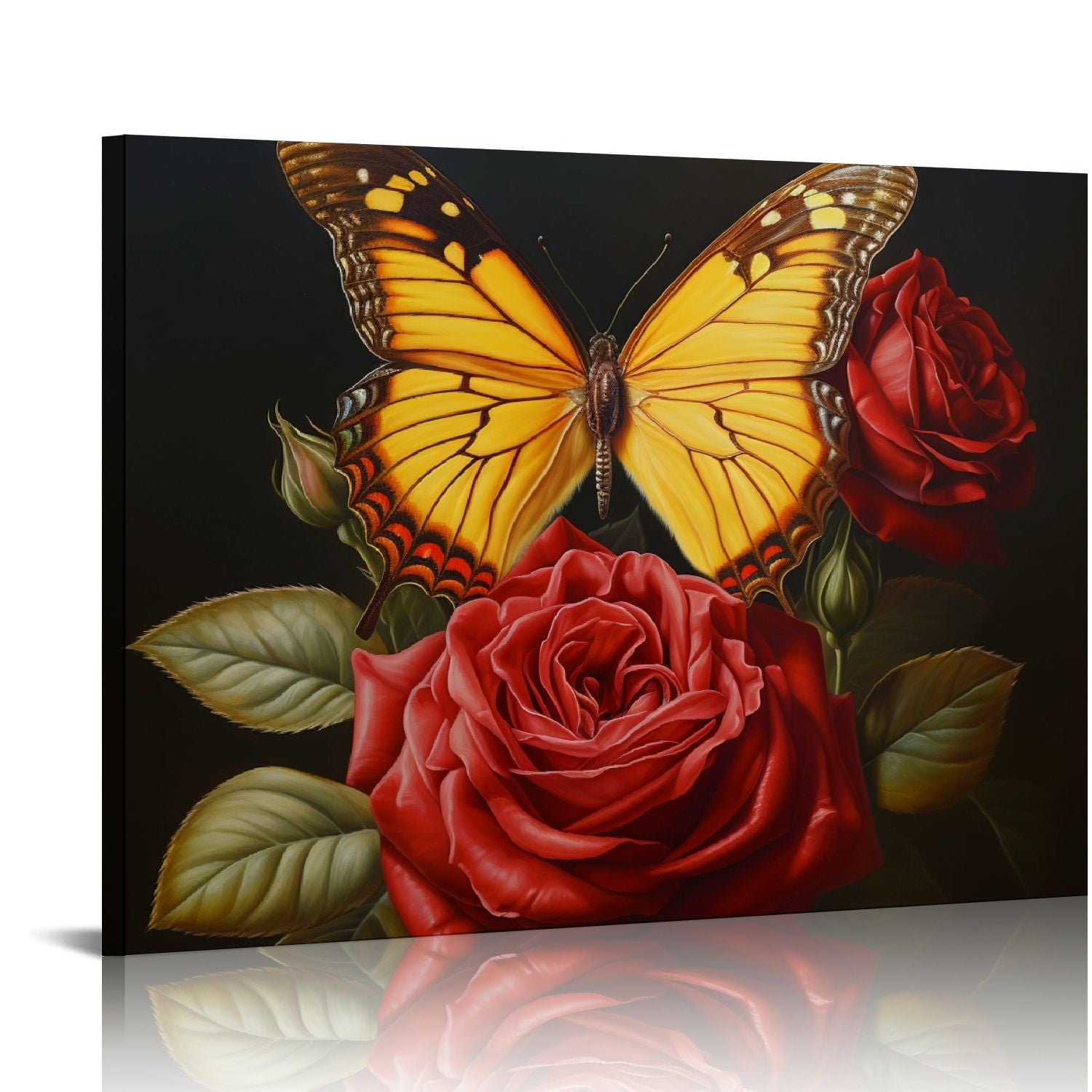 COMIO Sense Canvas Butterfly Canvas Art - Home Decor Wall Art Print ...