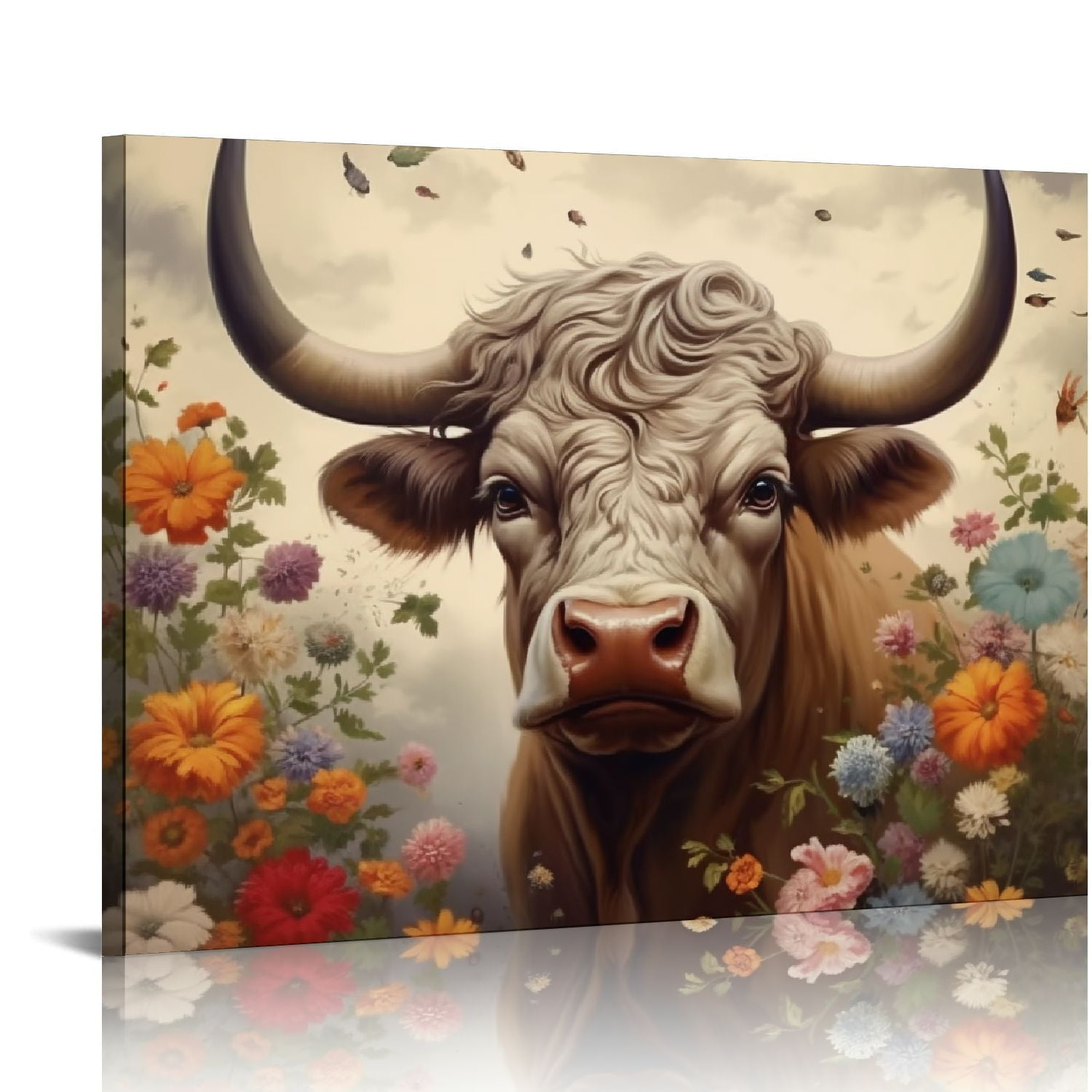 COMIO Sensory and Sensory Art Cow Picture Wall Decoration Highland Cow ...