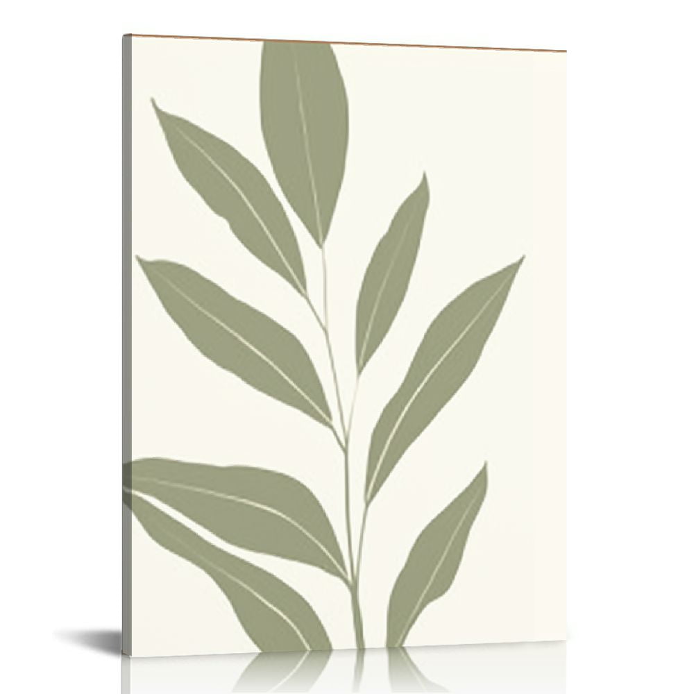 MLJA Set Of 4 Green Poster Gallery Quality Print-Abstract Minimalist ...