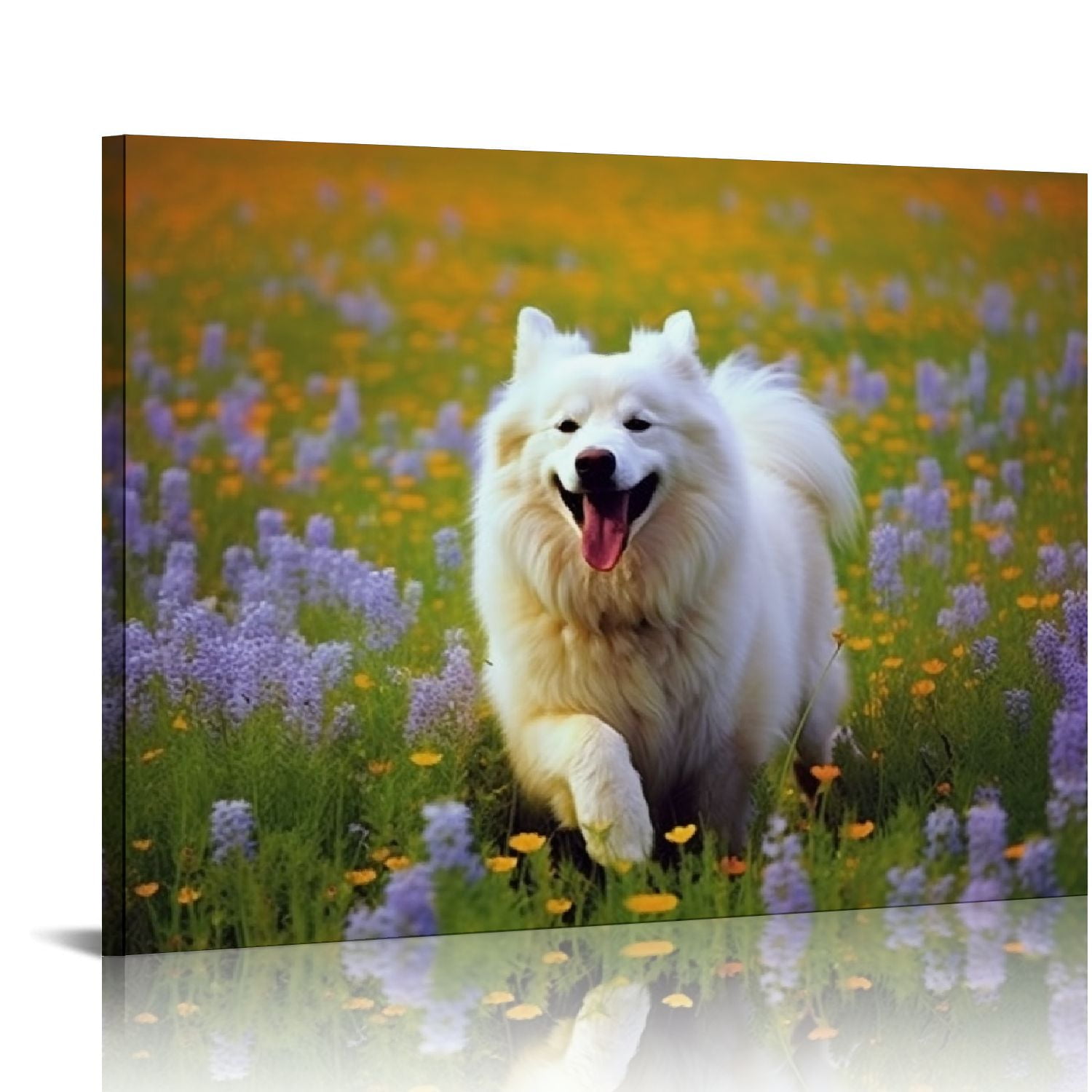 COMIO Siberian Samoyed Poster Canvas Prints Wall Art For Home Office ...